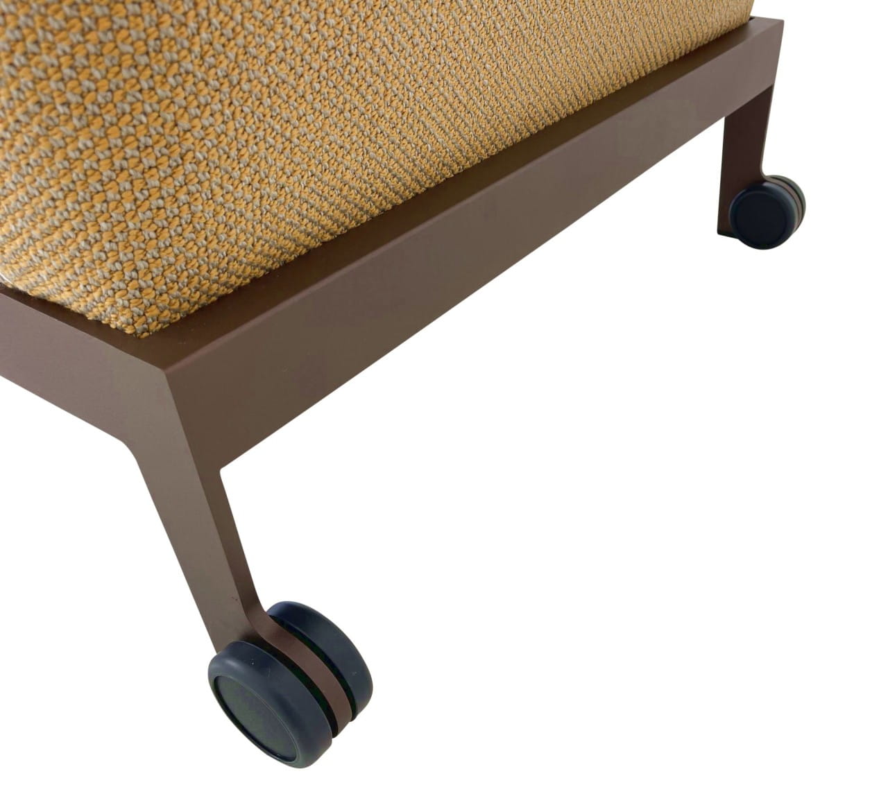 ROLF BENZ MERA Liegesessel Longchair in Stoff sonnengelb mit Gestell ...